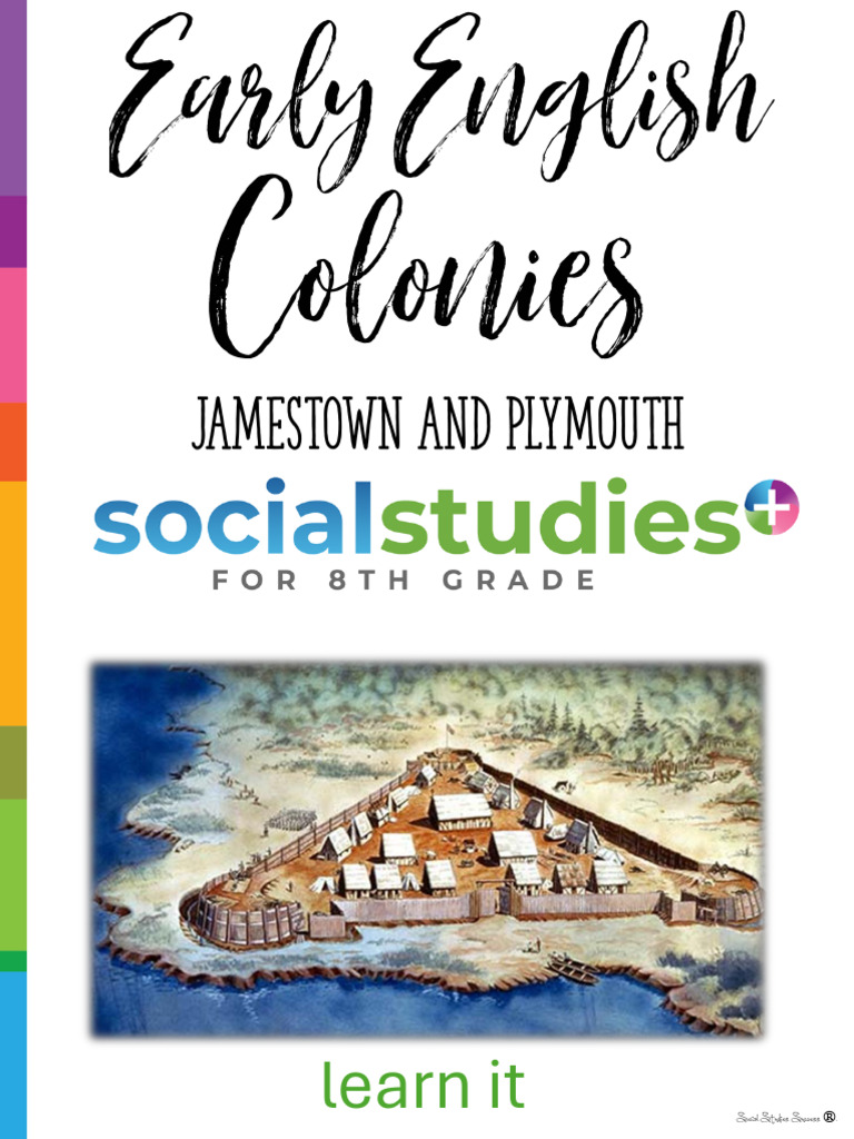 Learn It Early English Colonies | PDF | Jamestown, Virginia | North America