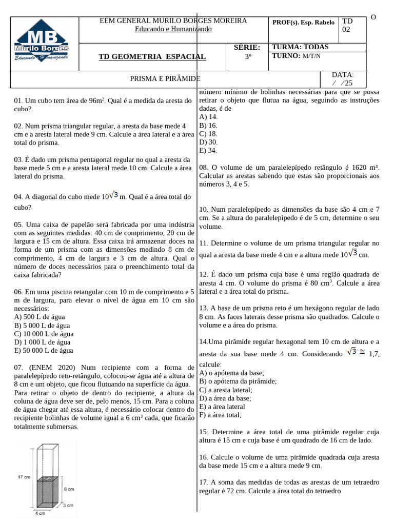 Cálculos de Volume e Área em Geometria | PDF | Polítopo | Geometria convexa