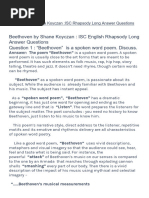 Poetry Beethoven by Shane Koyczan | PDF | Ludwig Van Beethoven | Poetry