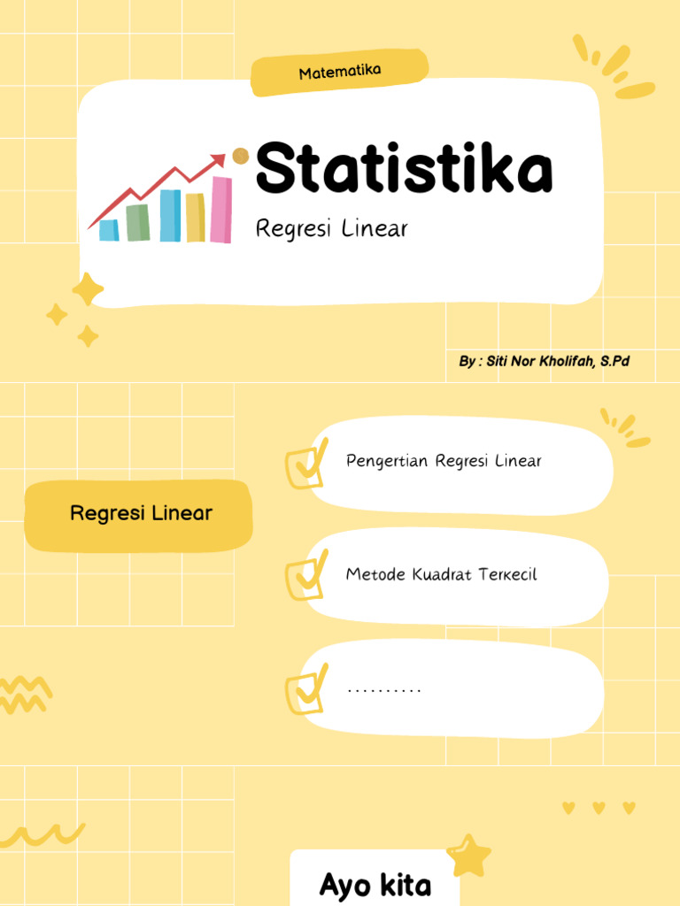 Pengantar Regresi Linear dan Metode Kuadrat Terkecil | PDF