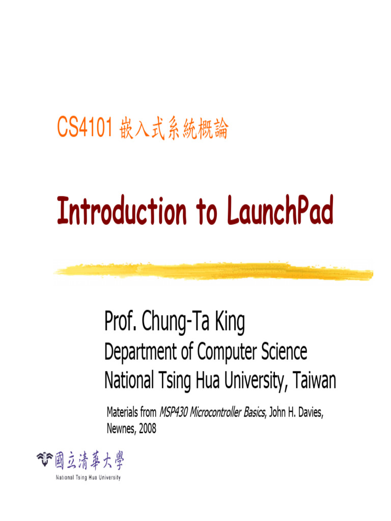 L02 MSP430 | PDF | Computer Science | Computer Architecture