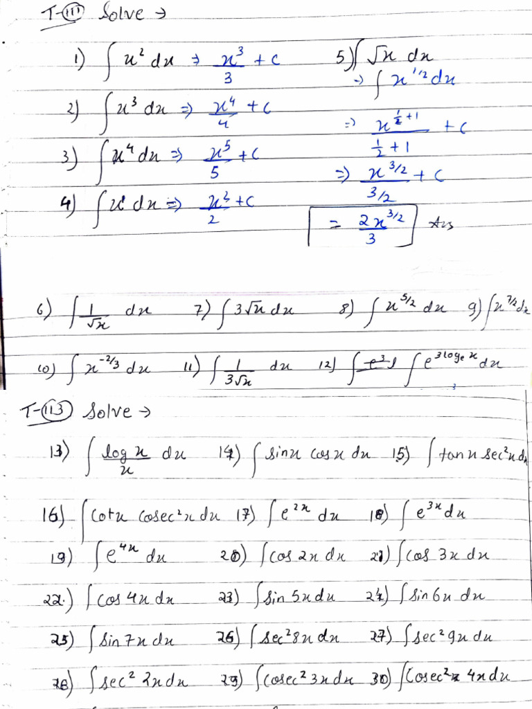 Integration Questions by Dolly-8-2 | PDF