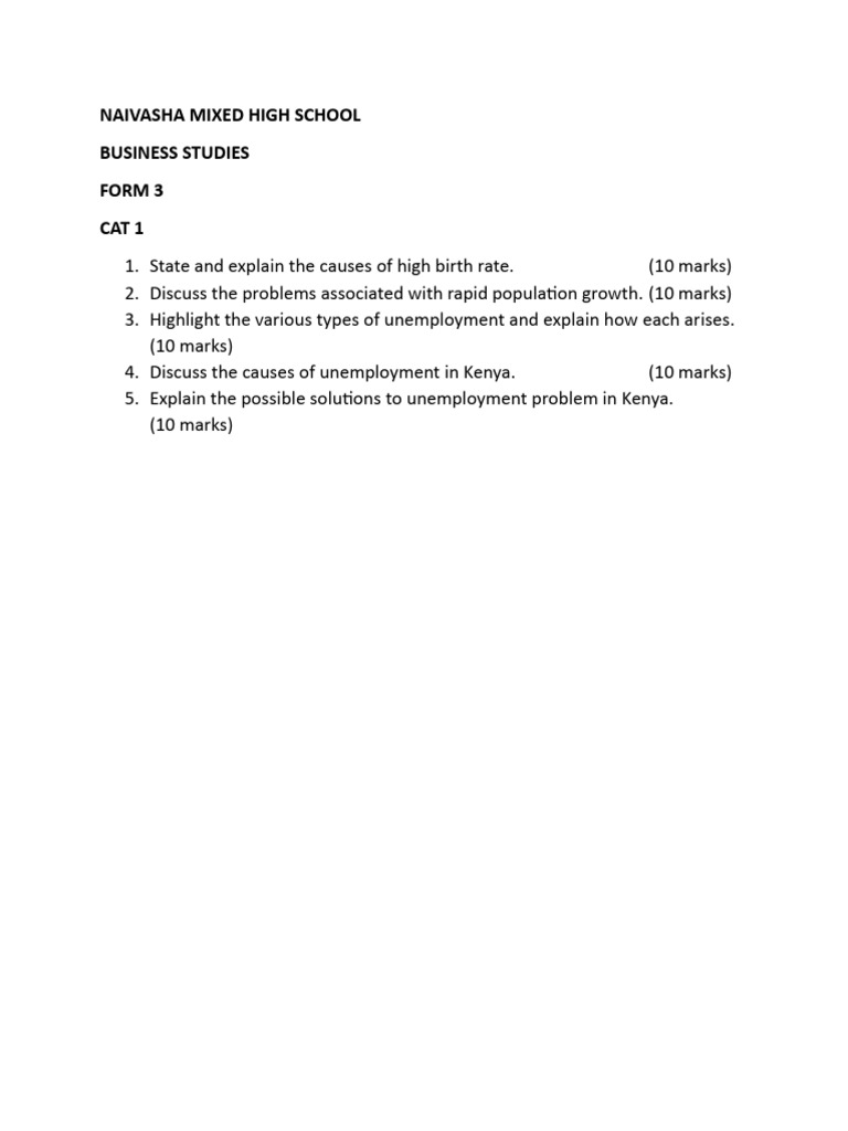 BS Form 3 Cat 1 | PDF