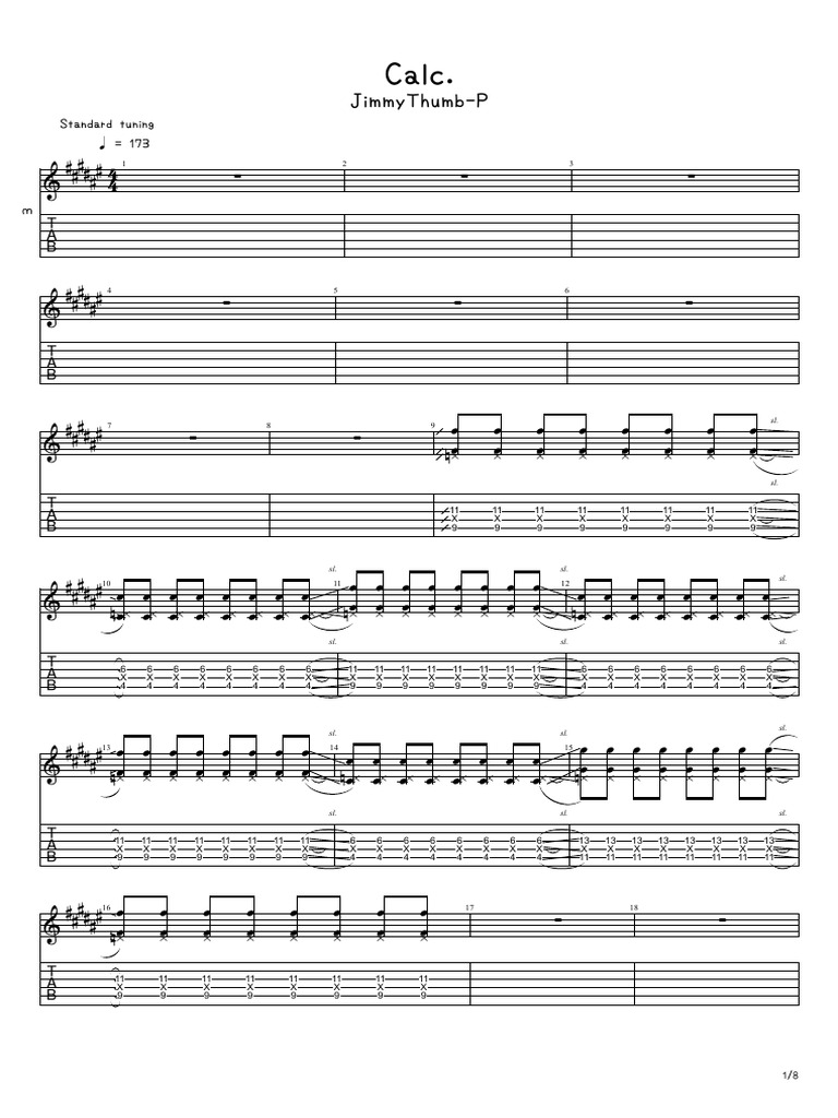 JimmyThumb-P Standard Tuning Guide | PDF