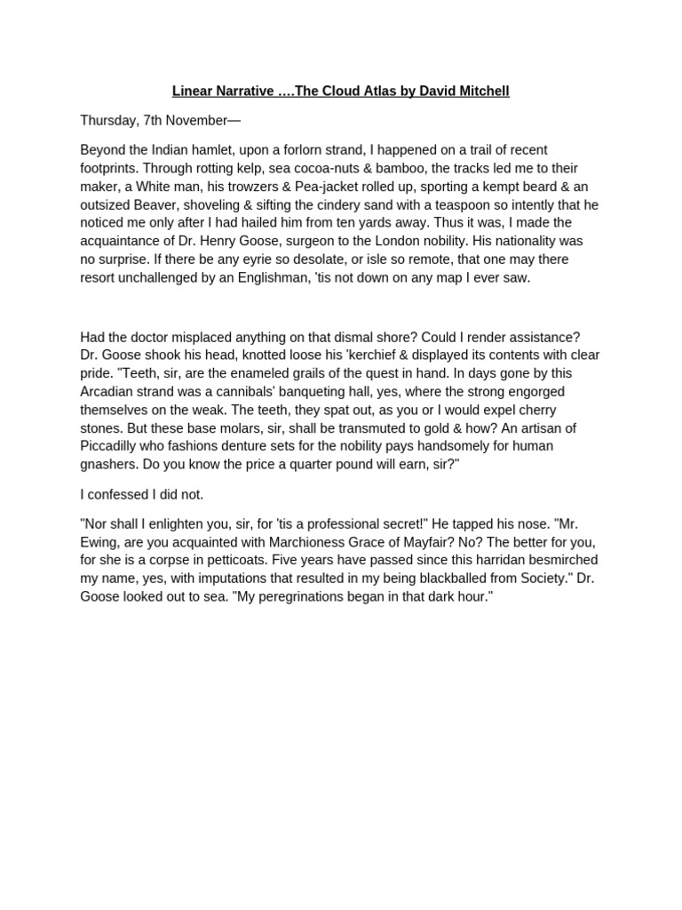 Linear NArrative | PDF