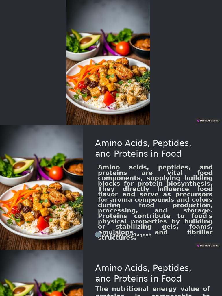 Amino Acids Peptides and Proteins in Food | PDF | Amino Acid | Proteins
