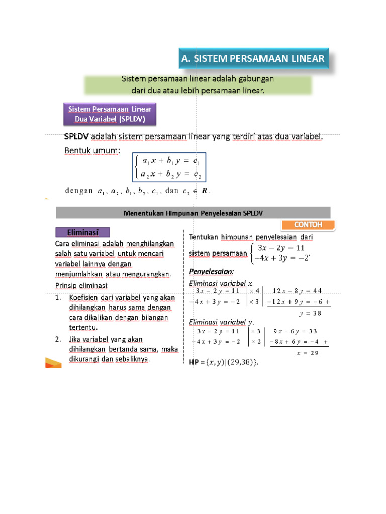 Materi SPL 2&3 Variabel | PDF