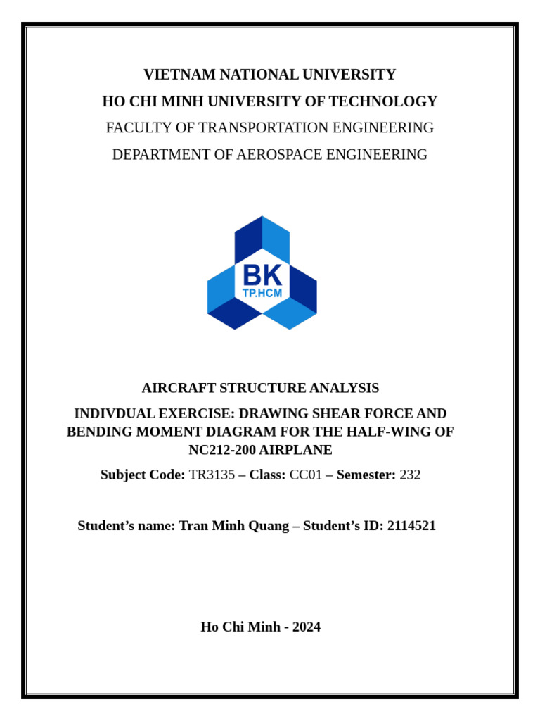 NC212-200 Wing Shear & Moment Analysis | PDF | Lift (Force) | Bending