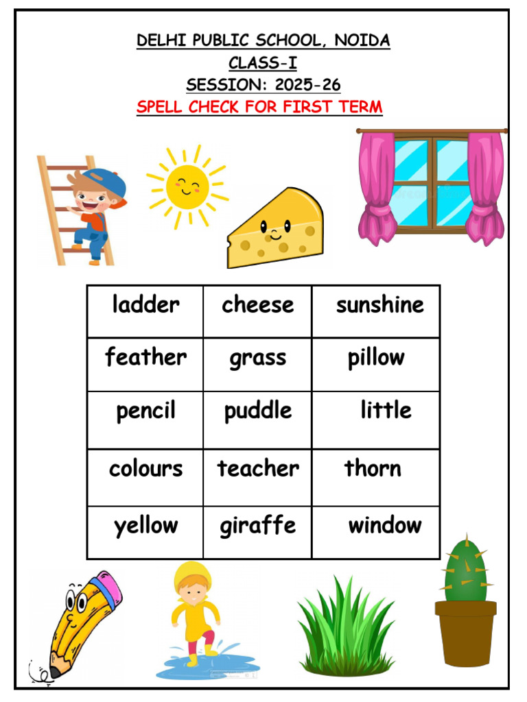 Word Bank - English - Term 1 | PDF