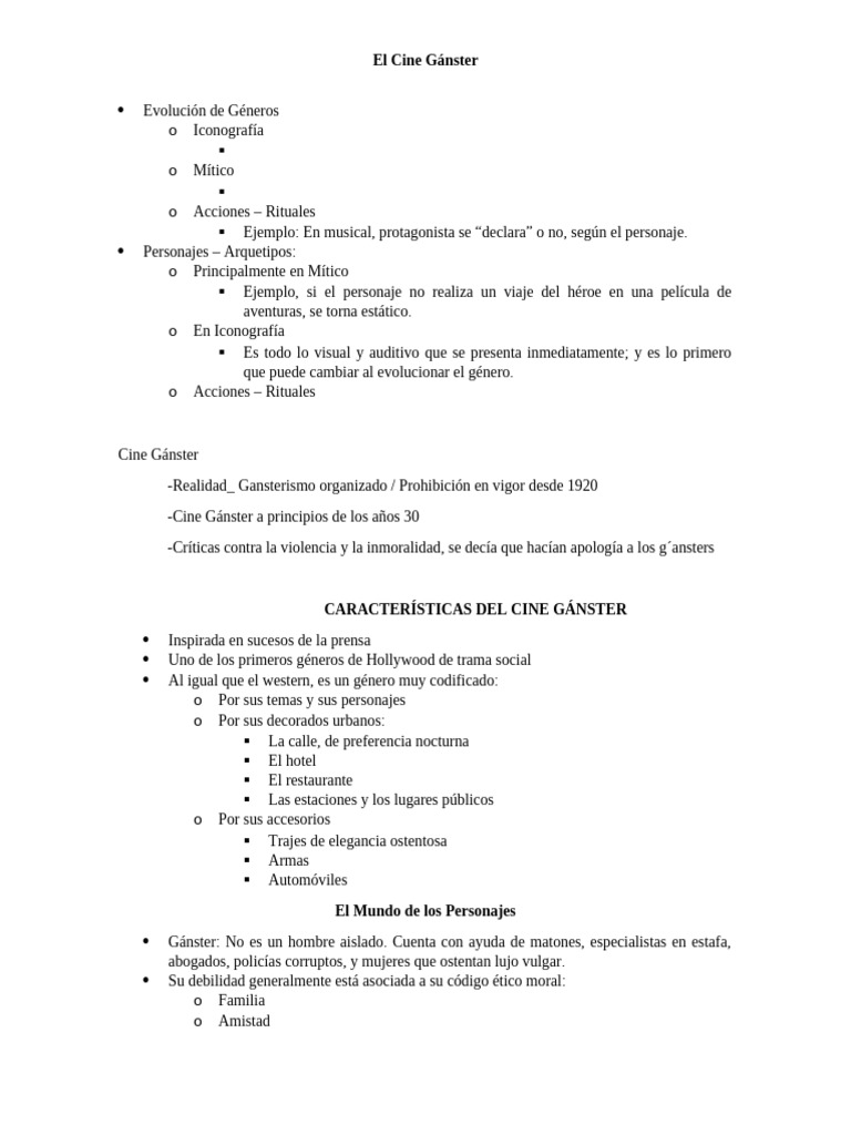Clase 2 - Cine Gánster | PDF