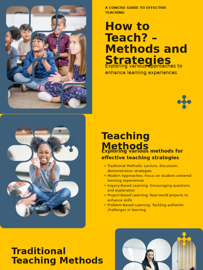 Effective Teaching Methods Guide | PDF | Learning | Project Based Learning
