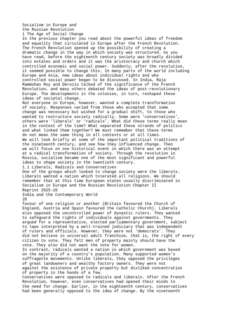 S 1 | PDF | Liberalism | Conservatism