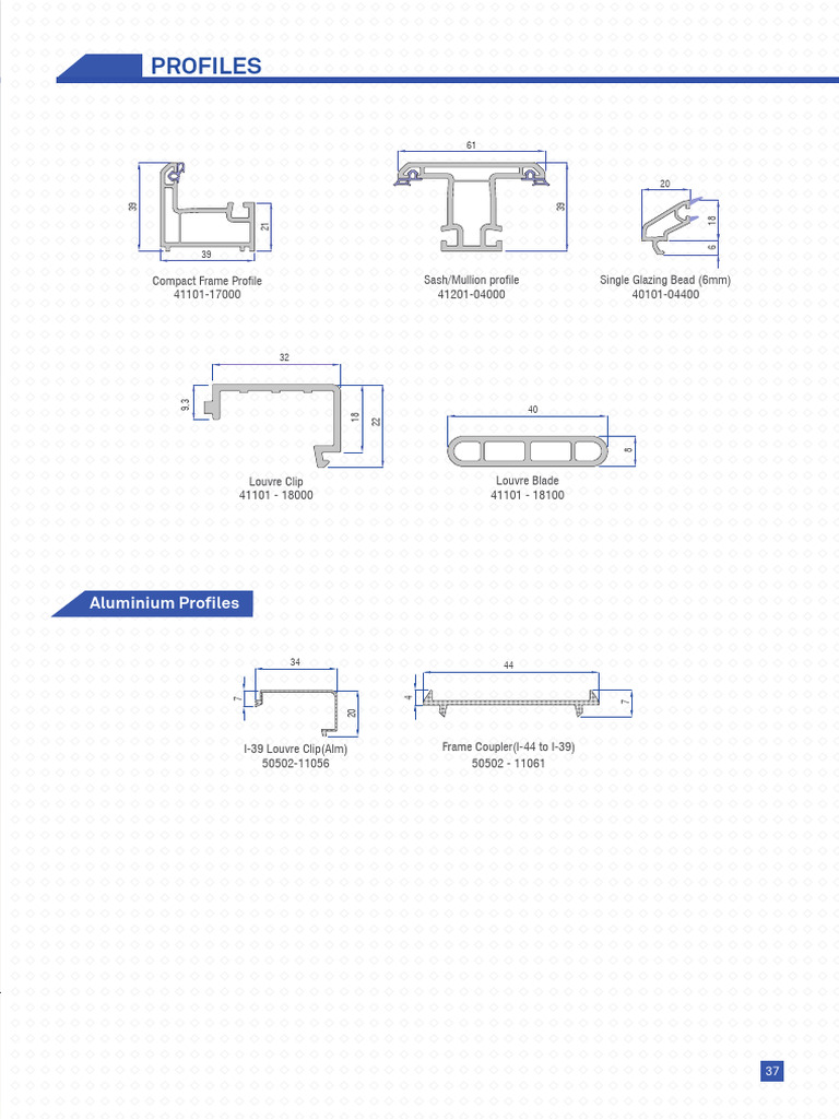 I-39 Series Profiles | PDF