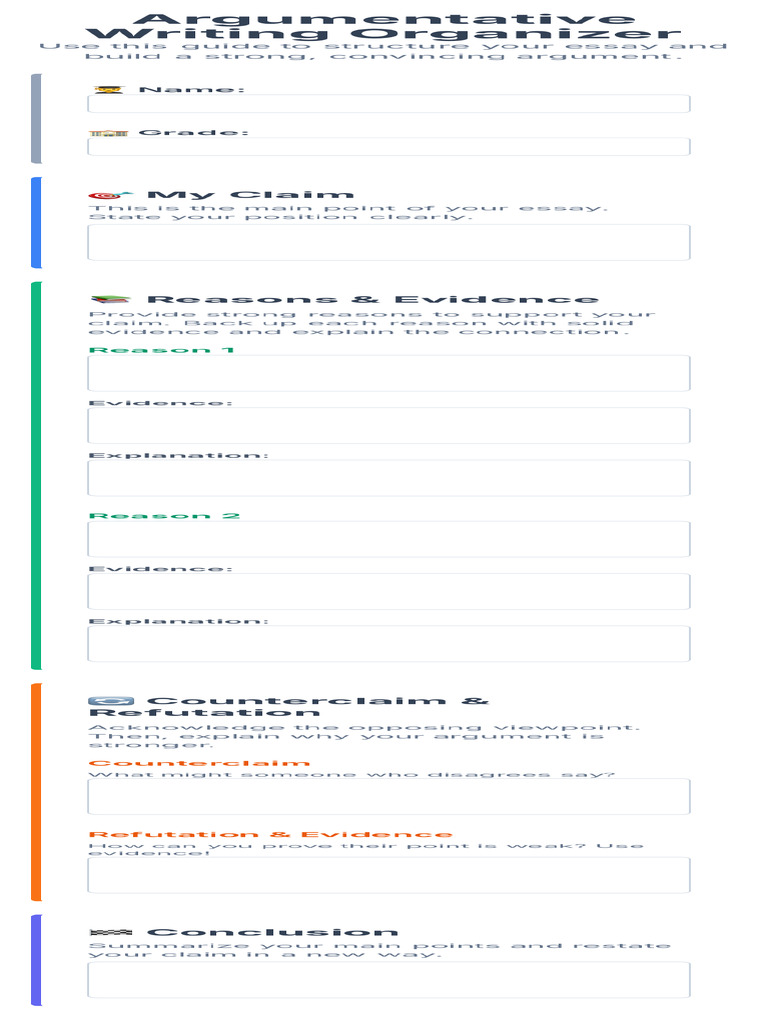 Argument Organizer | PDF
