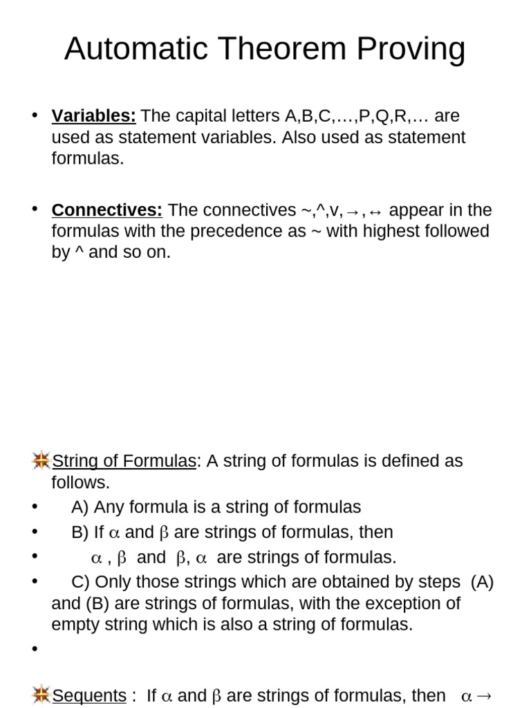 UNIT 1 Automatic Theorem Proving | PDF | Theorem | If And Only If
