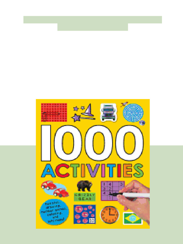 1000 Activities Puzzles Drawing Number Games Coloring and Lots More | PDF