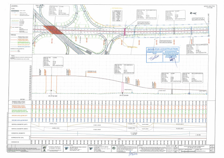Plan and Profile of Highway 38+000 To 39+000 MCW | PDF