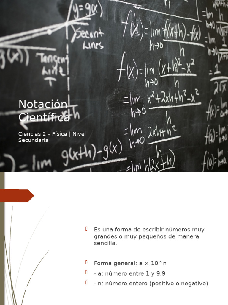 Notacion Cientifica Secundaria | PDF | Notación | Números