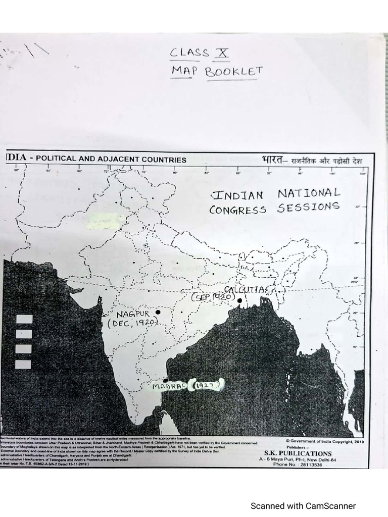 Class X Map Booklet | PDF