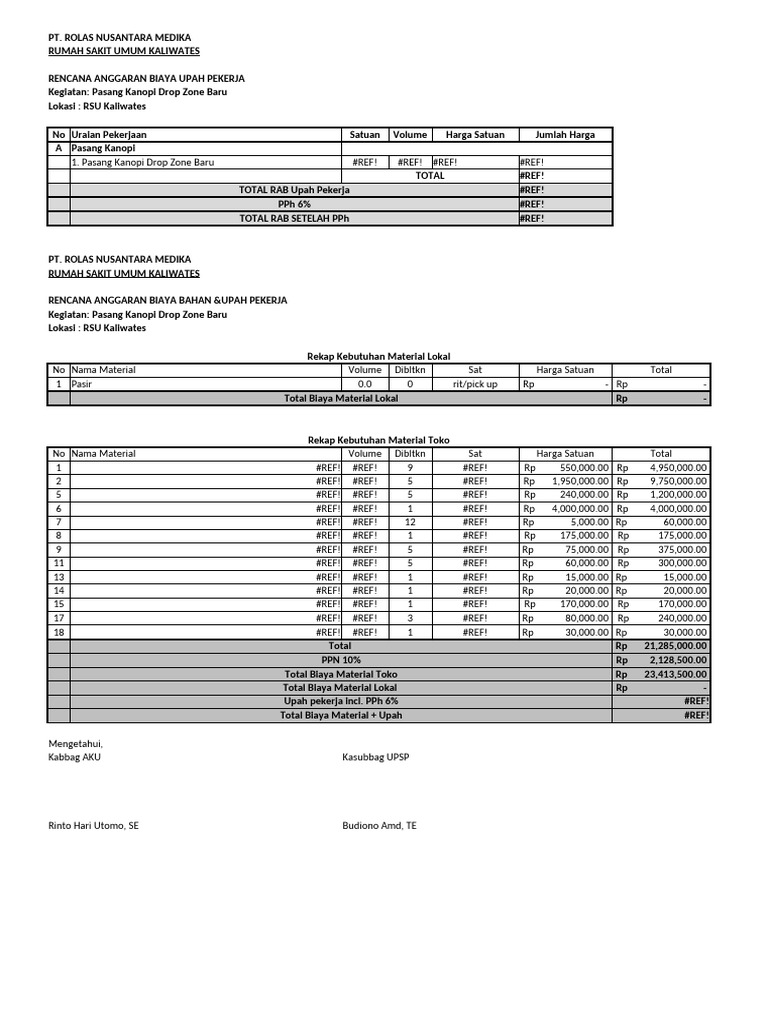 Analisa Daya Listrik Eksisting | PDF