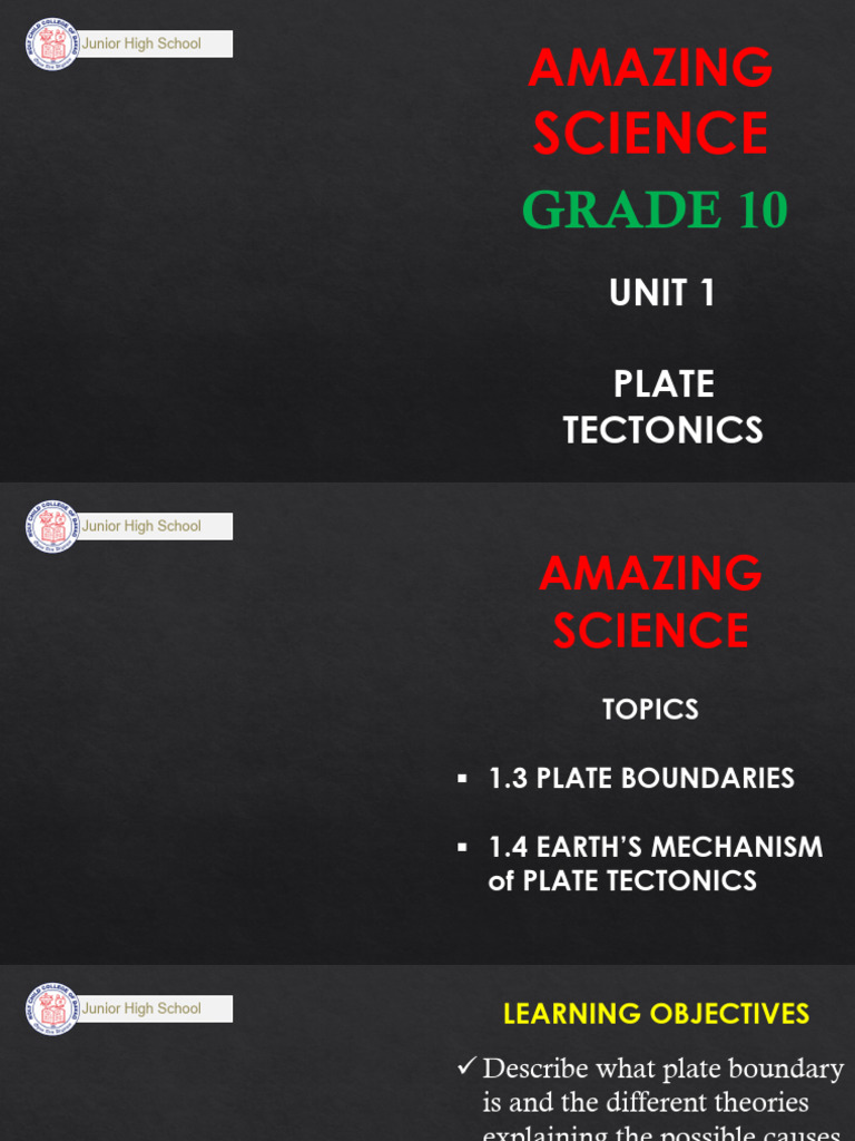 Science 10 Week2 Unit1 Lesson2 | PDF | Plate Tectonics | Volcano