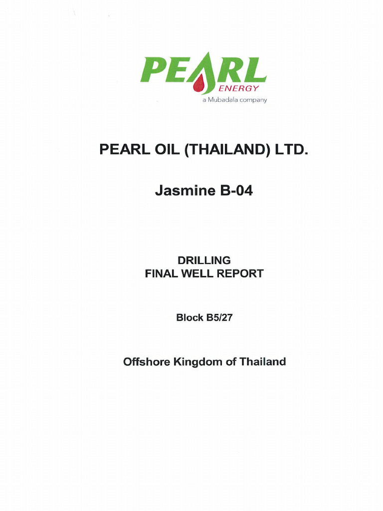 JASMINE B-04 Development Well-Drilling Final Well Report | PDF