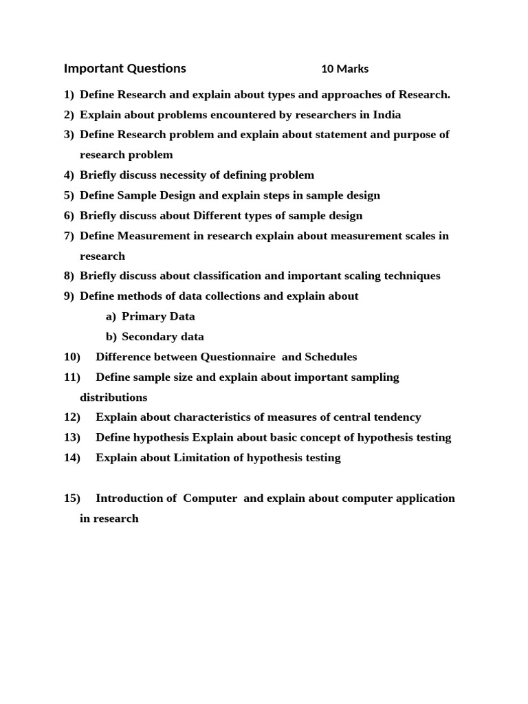 Key Research Concepts and Methods | PDF