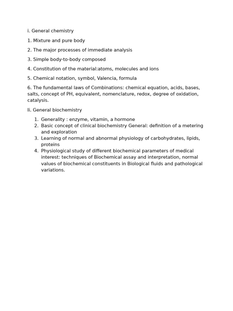 Chemistry and Biochemistry Basics Guide | PDF