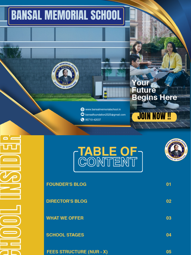 BMS Prospectus 1st Draft | PDF