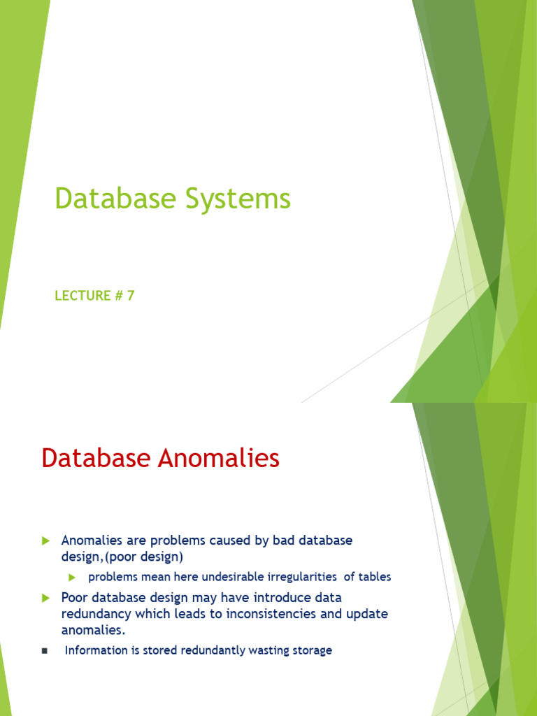 Lecture+7 Database Anomalies | PDF | Databases | Computing