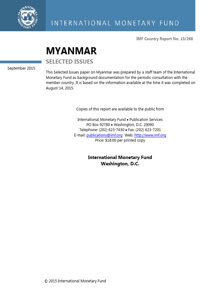 Myanmar Natural Resource Management Insights | PDF | Fiscal Policy | Taxes