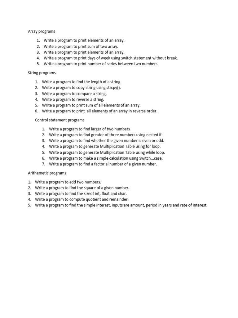 All C Program | PDF
