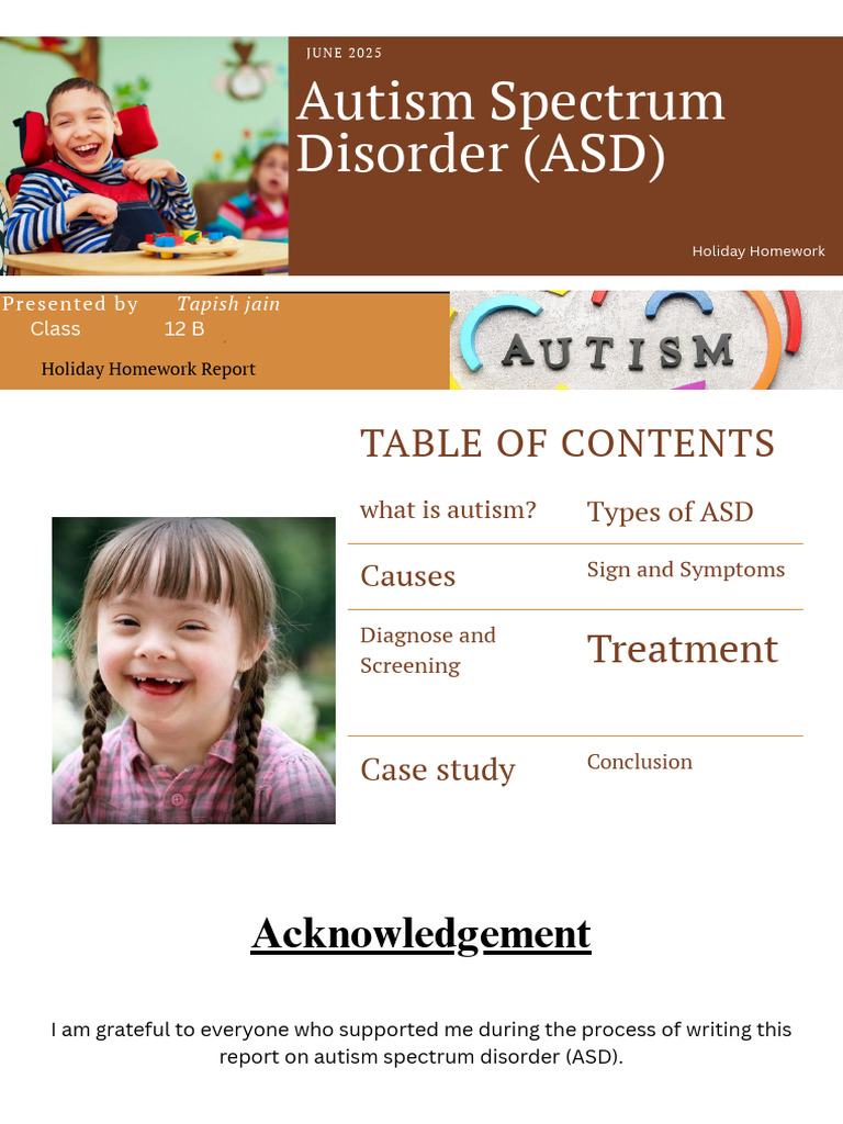 Autism Spectrum Disorder | PDF | Autism | Asperger Syndrome