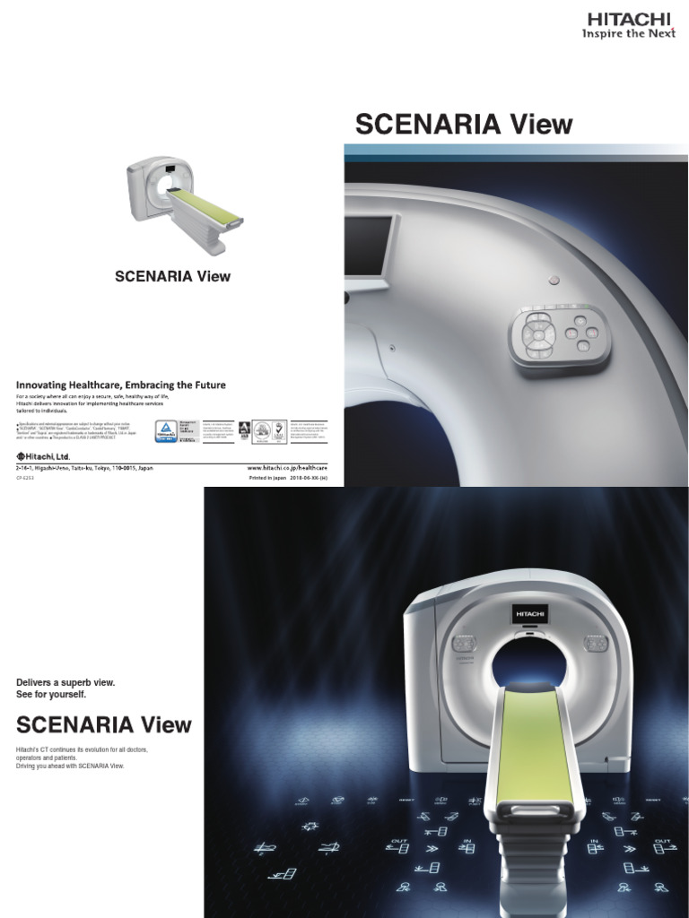 Hitachi SCENARIA View CT System Overview | PDF | Ct Scan | Medical Imaging