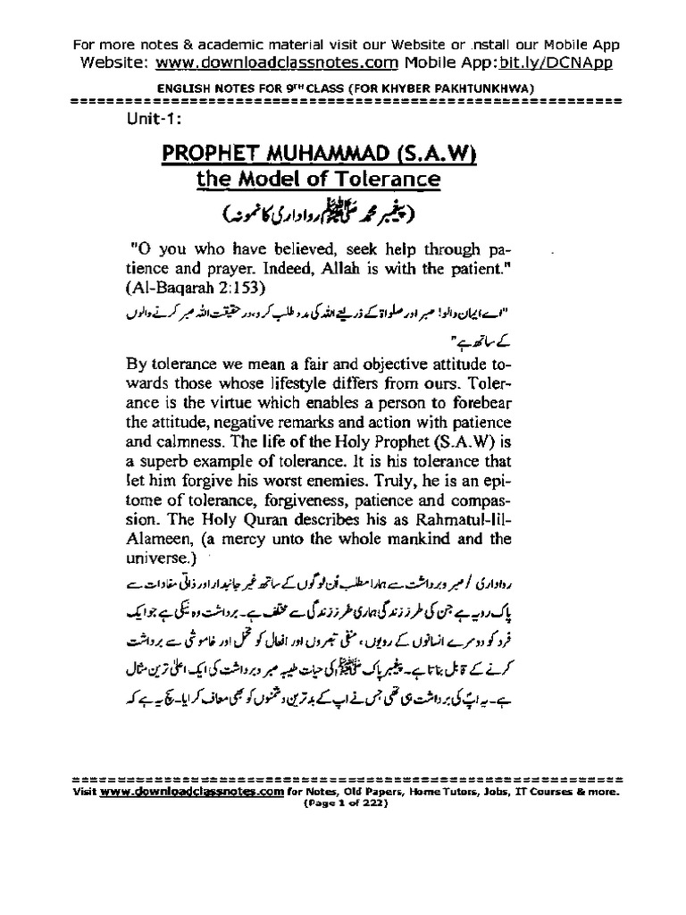 Grade 9 English Notes KPK | PDF