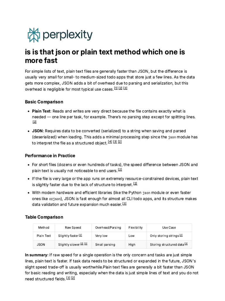 JSON vs Plain Text for Todo Apps | PDF | Json | Computer File