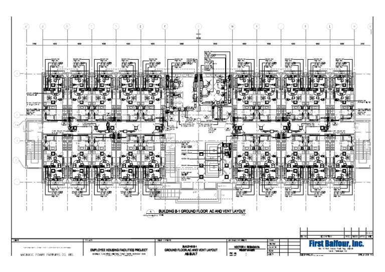 1861-10-Me-0102 To 0103 Bldg. b1 Ground Floor Ac & Vent Layout-B1 | PDF