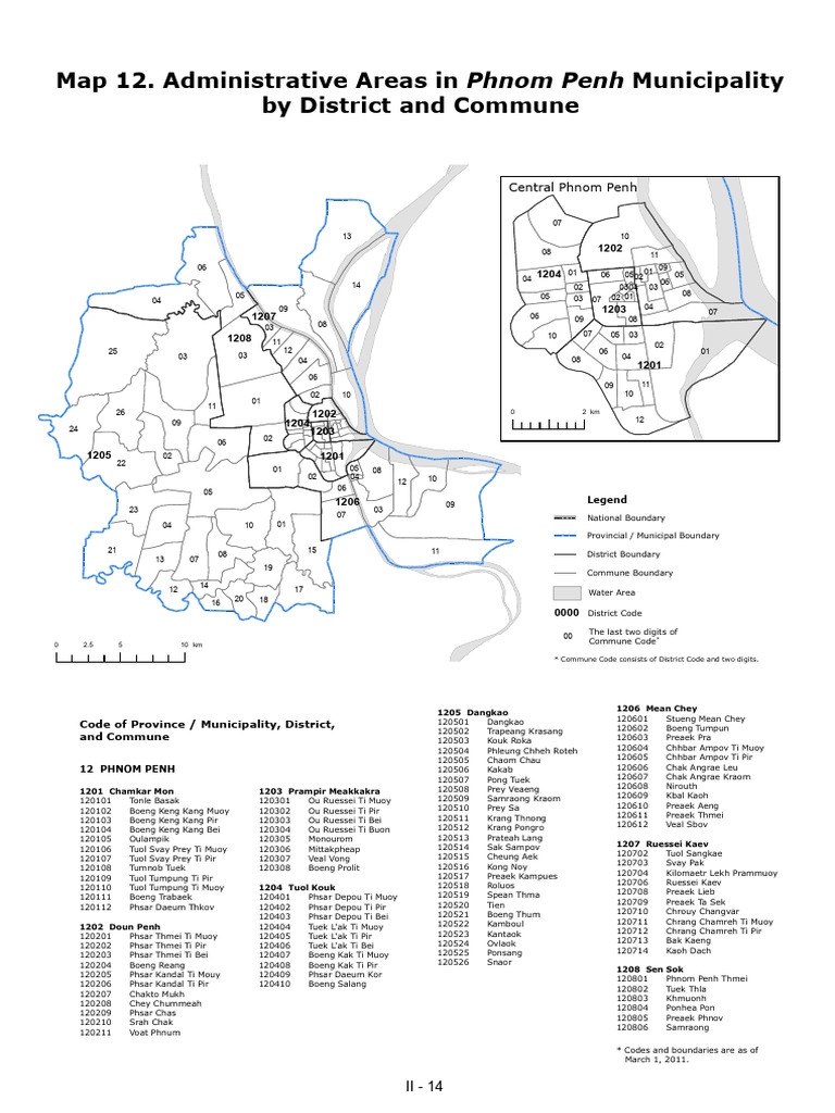 Phnom Penh Postal Codes Overview | PDF | Cambodia