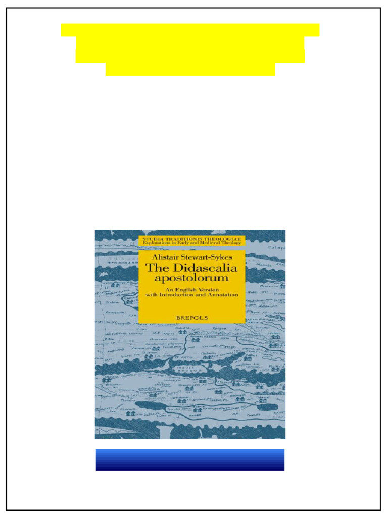 The Didascalia Apostolorum An English Version With Introduction and ...