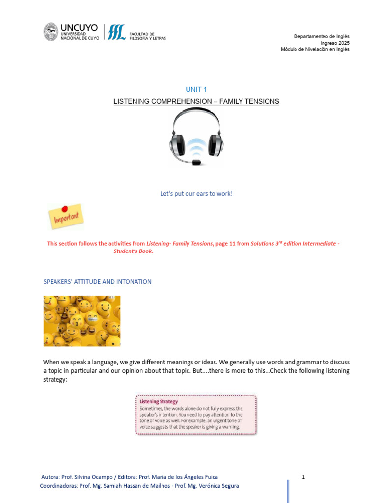 English Listening Comprehension Guide | PDF | Linguistics | Human ...
