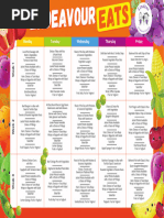 PGL Food Menu 2024-2025 Overview | PDF | Sausage | Salad