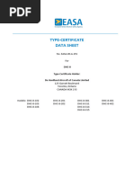 EMB-550 Type Certificate Data Sheet | PDF | Airplane | Aircraft