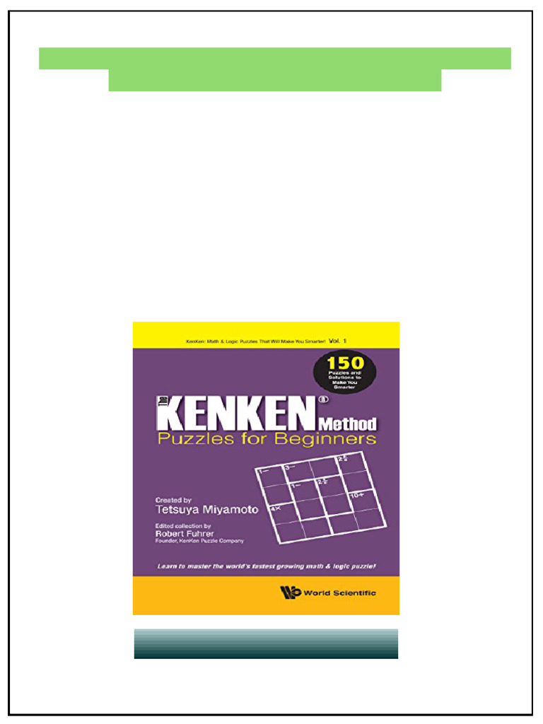 The KENKEN Method Puzzles For Beginners 1st Edition Tetsuya Miyamoto Full Digital Chapters | PDF ...