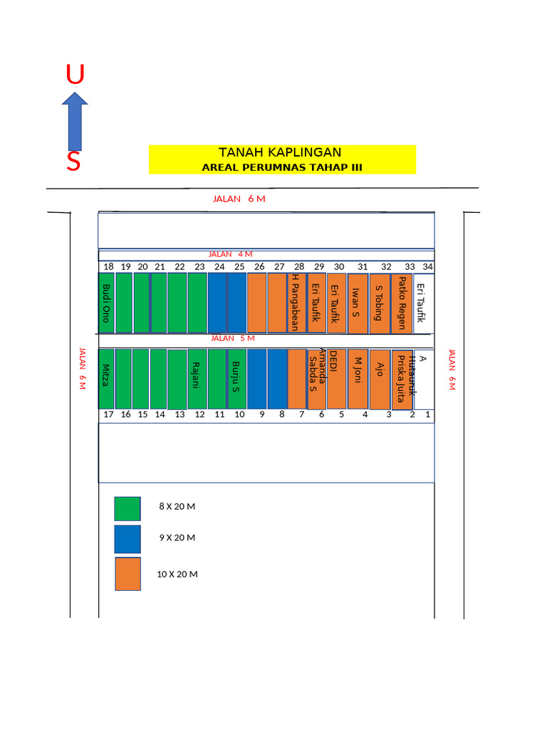 Denah Kaplingan Rev | PDF