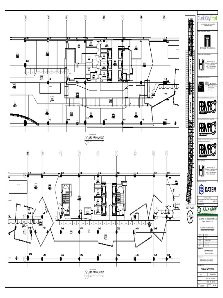 Tower 2 - 3 Third Floor LPG Piping Layout | PDF