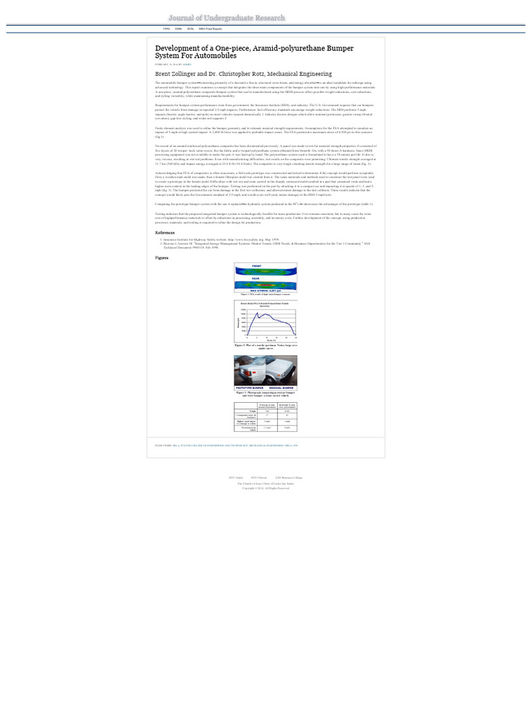 Aramid-Polyurethane Bumper System Design | PDF | Composite Material ...