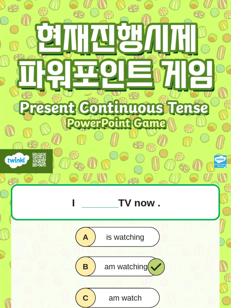 Present Continous Tense | PDF | Desserts | Baked Goods