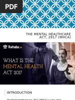 Mental Healthcare Act 2017 | PDF | Mental Health | Mental Disorder