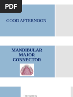 Mandibular Major Connectors Overview | PDF | Tongue | Anatomical Terms ...