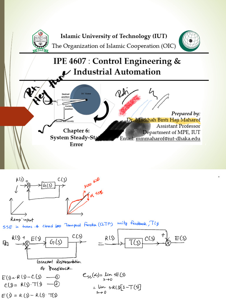 CH 6 - Steady State Error | PDF | Control Theory | Steady State